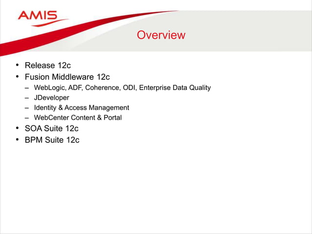 SOA_BPM_12c_launch_event__overview_lucasjellema_17july2014 | PPT