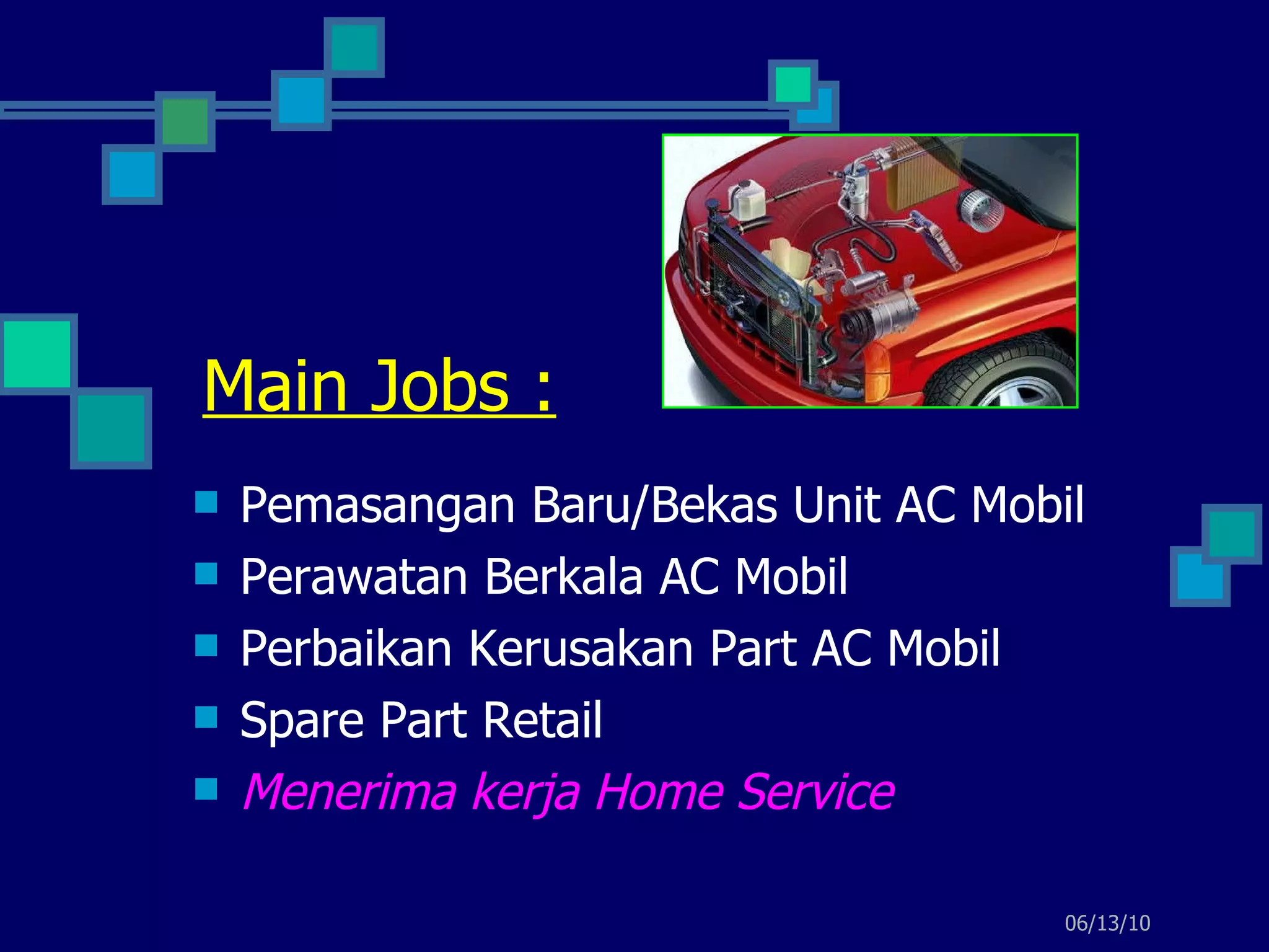 Overview Kevin AC Mobil | PPT