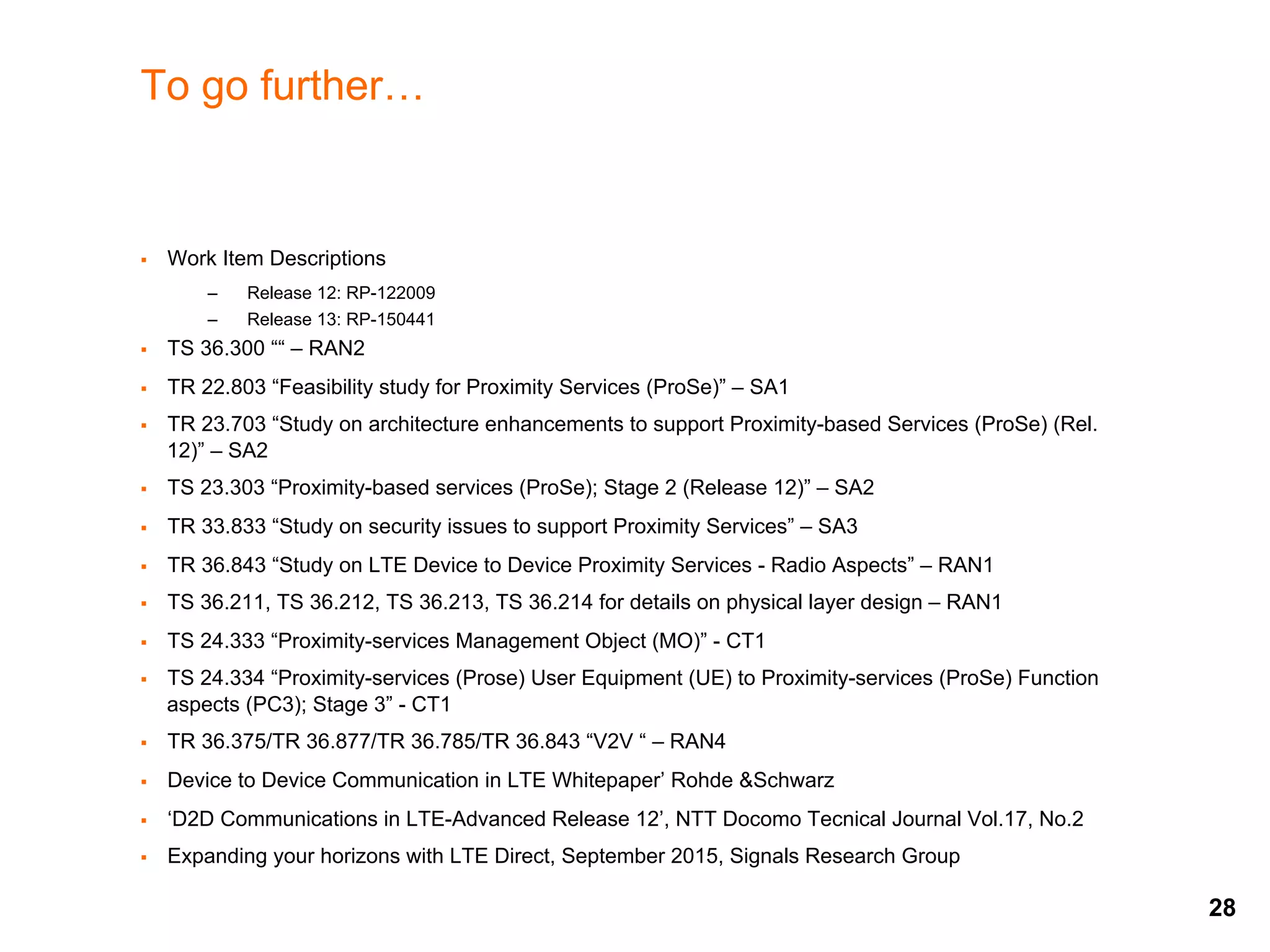 An overview of D2D in 3GPP LTE standard | PDF