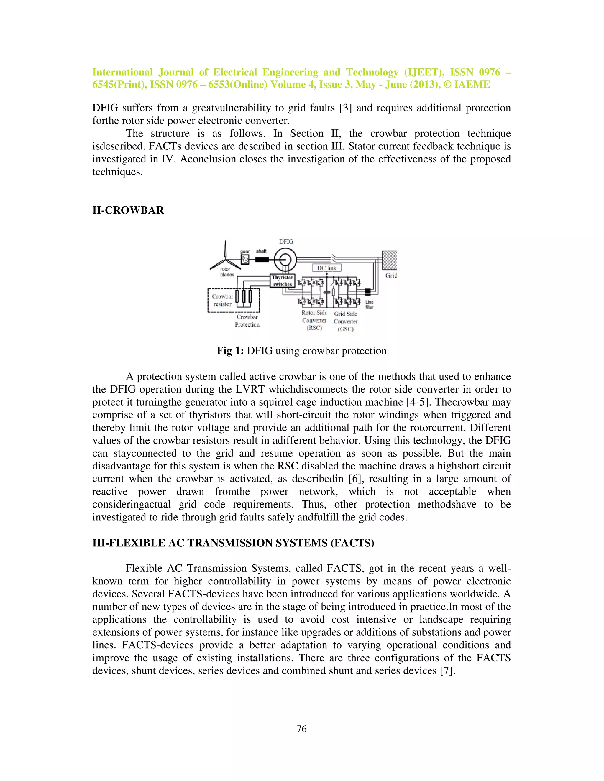 Overview lvrt capability of dfig techniques | PDF