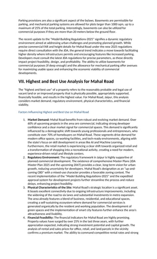 Overview of Project on Mahal Road viability | DOCX