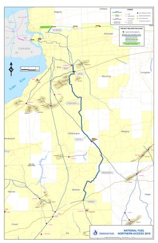 National Fuel Gas Northern Access 2016 Pipeline Project Map | PDF
