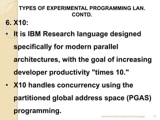 Overview new programming languages | PPTX
