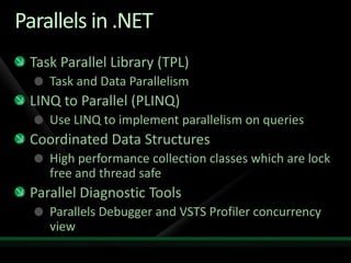 Overview Of .Net 4.0 Sanjay Vyas | PPTX | Programming Languages | Computing