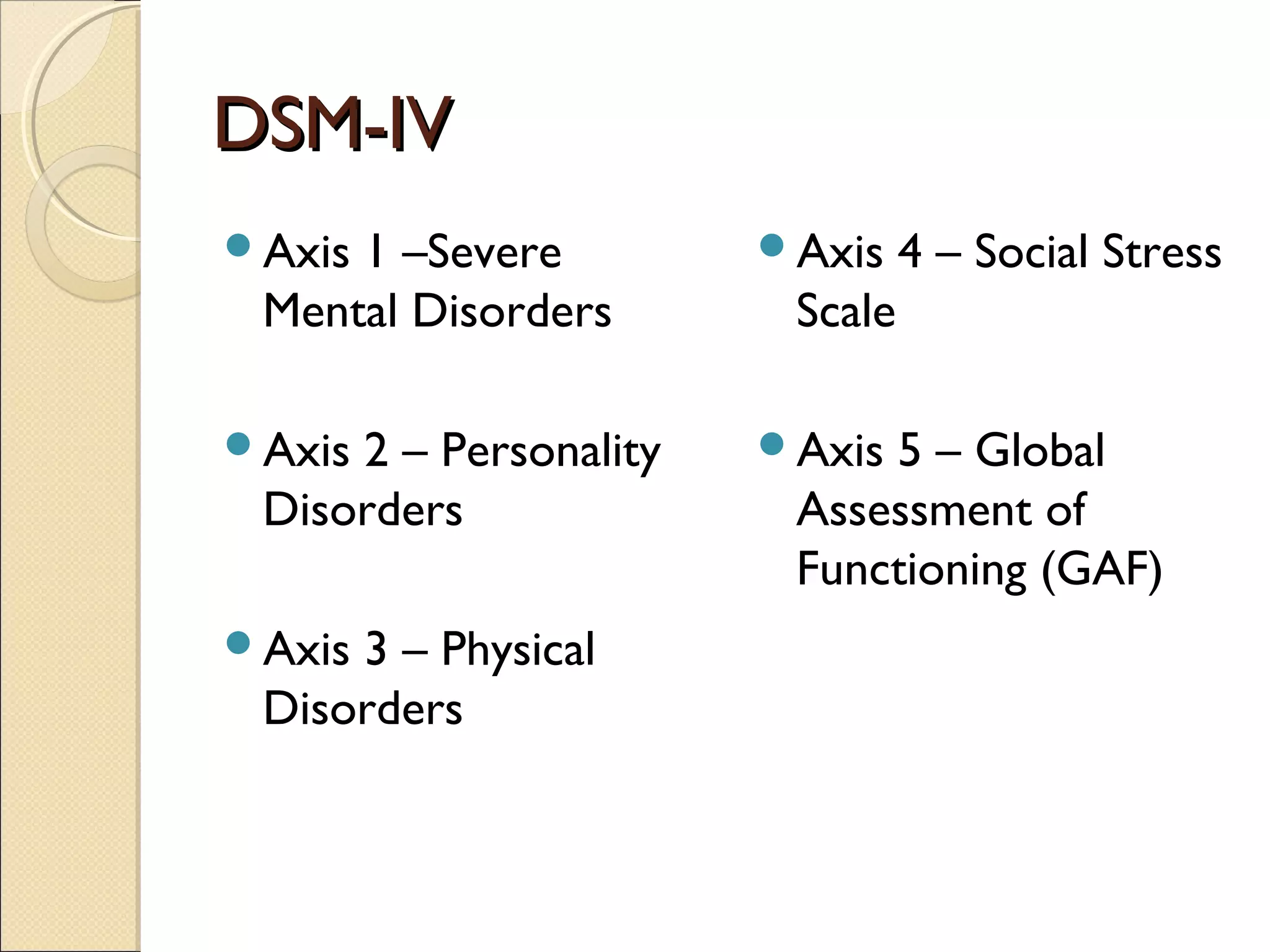 Overview of abnormal psych | PPT