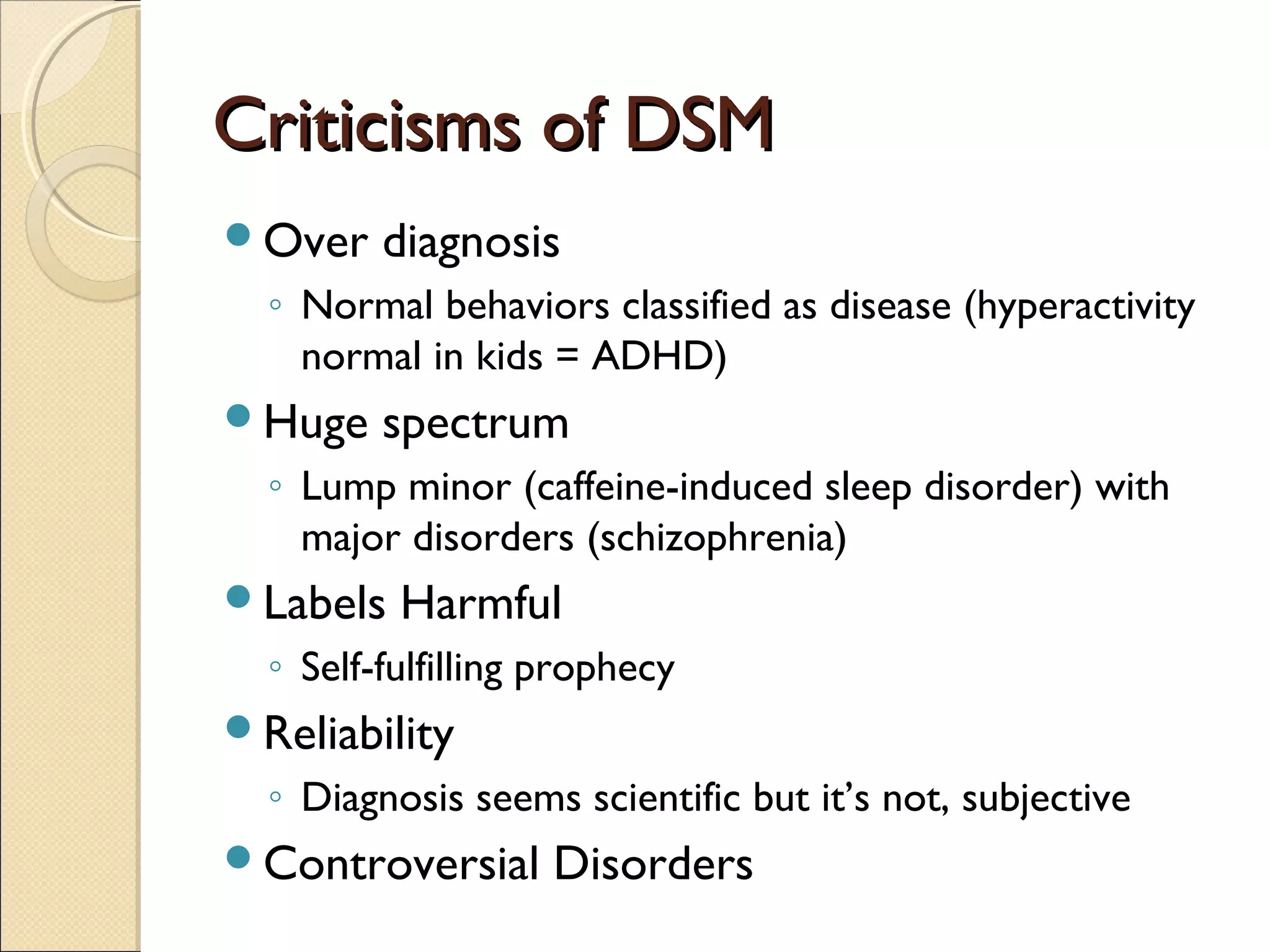 Overview of abnormal psych | PPT