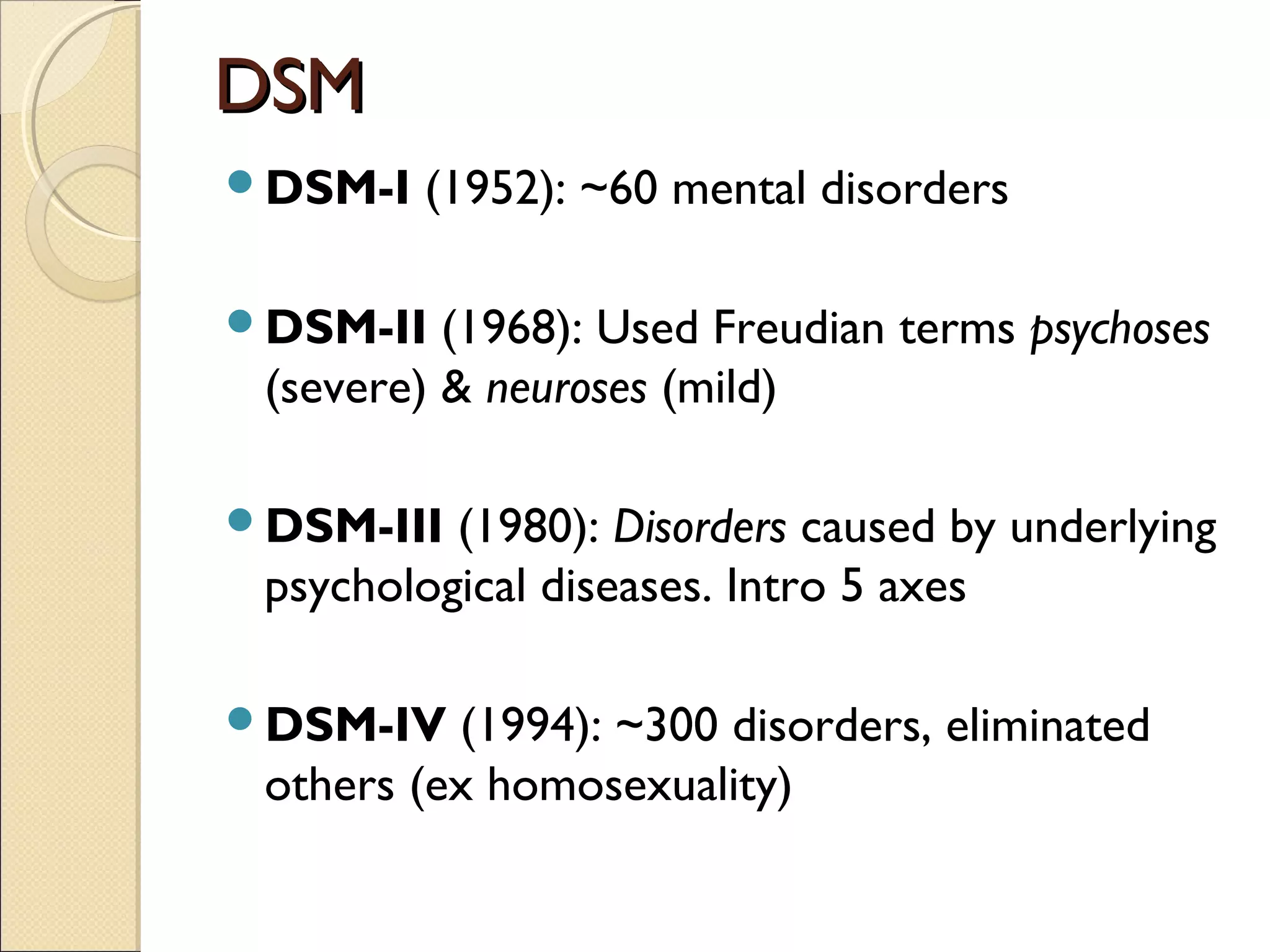 Overview of abnormal psych | PPT