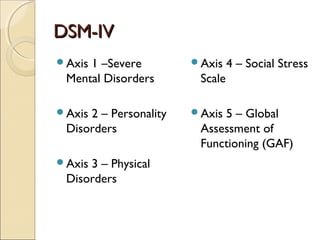 Overview of abnormal psych | PPT