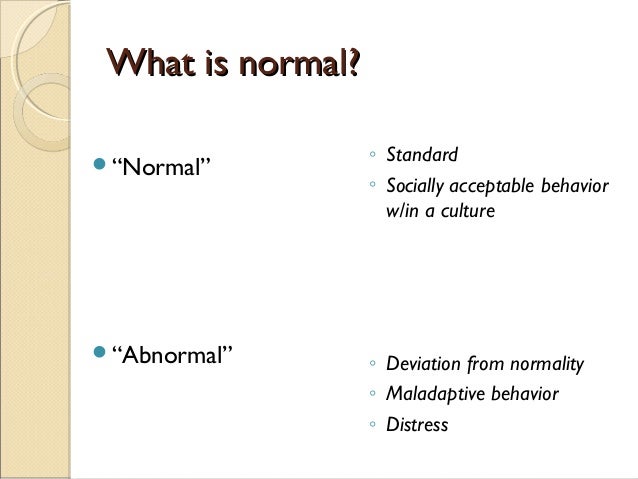 Overview of abnormal psych