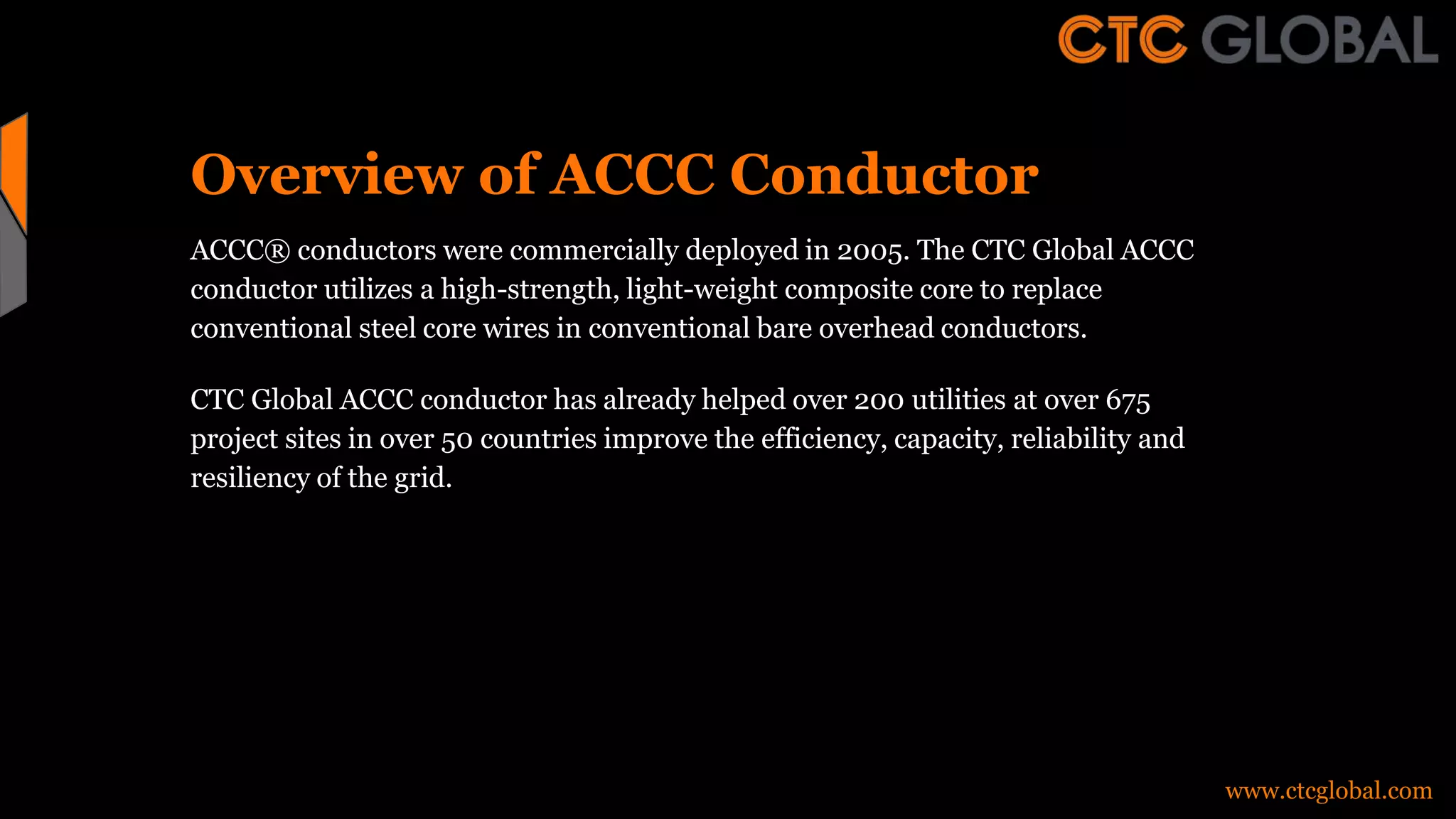 Overview of accc conductor by CTC Global | PPTX