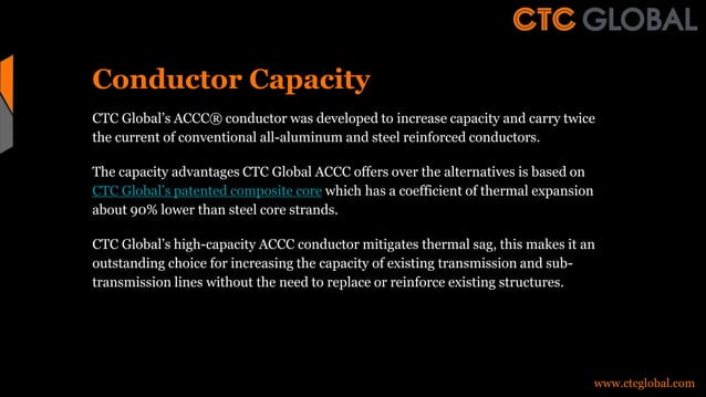 Overview of accc conductor by CTC Global | PPTX | Power and Energy ...