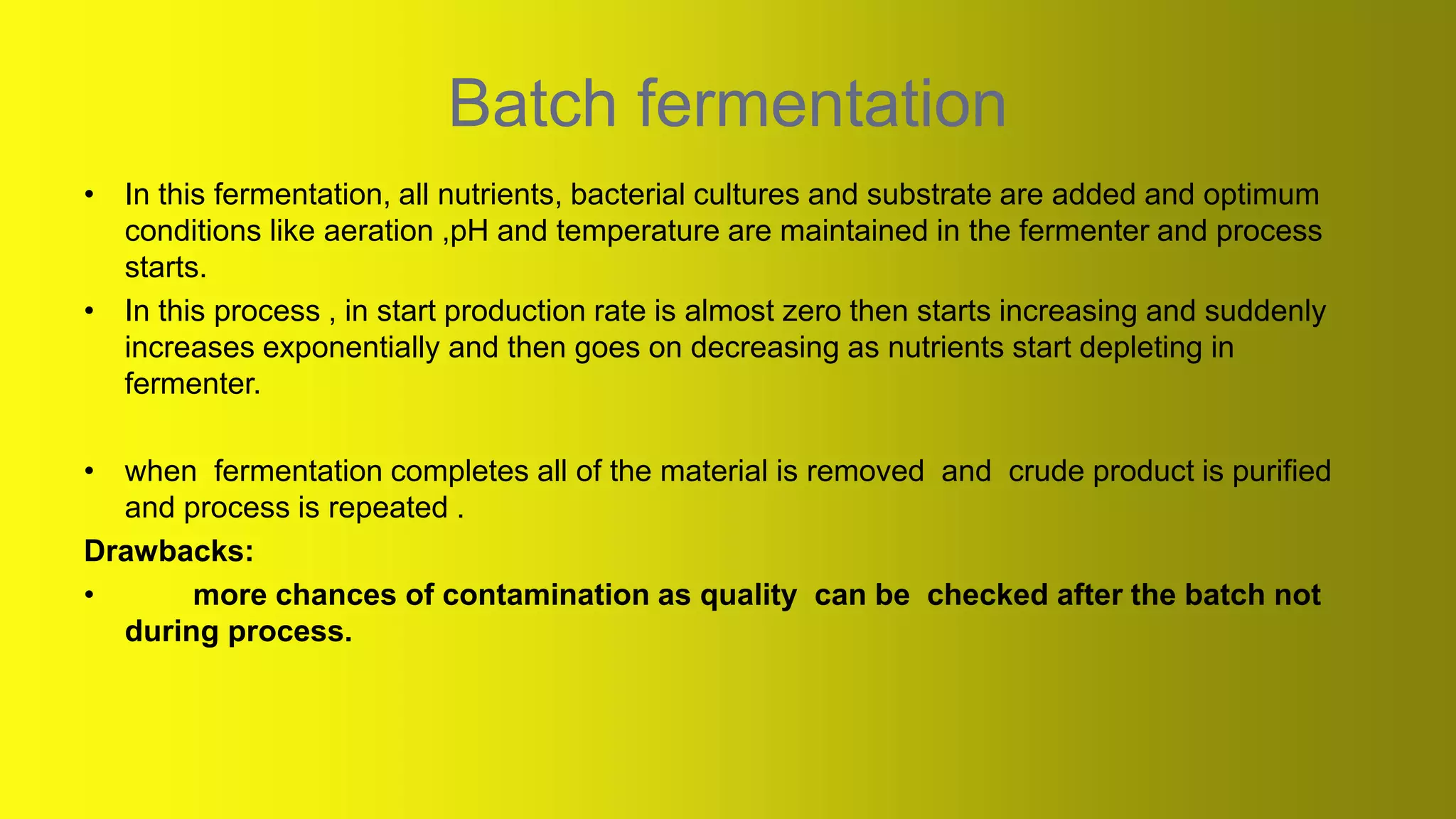 Overview of acetic acid fermentation. | PPTX