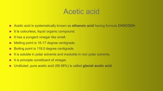 Overview of acetic acid fermentation. | PPTX