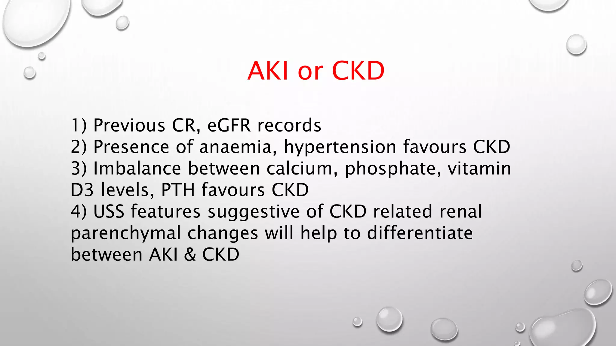Overview of acute kidney injury (AKI) | PPTX