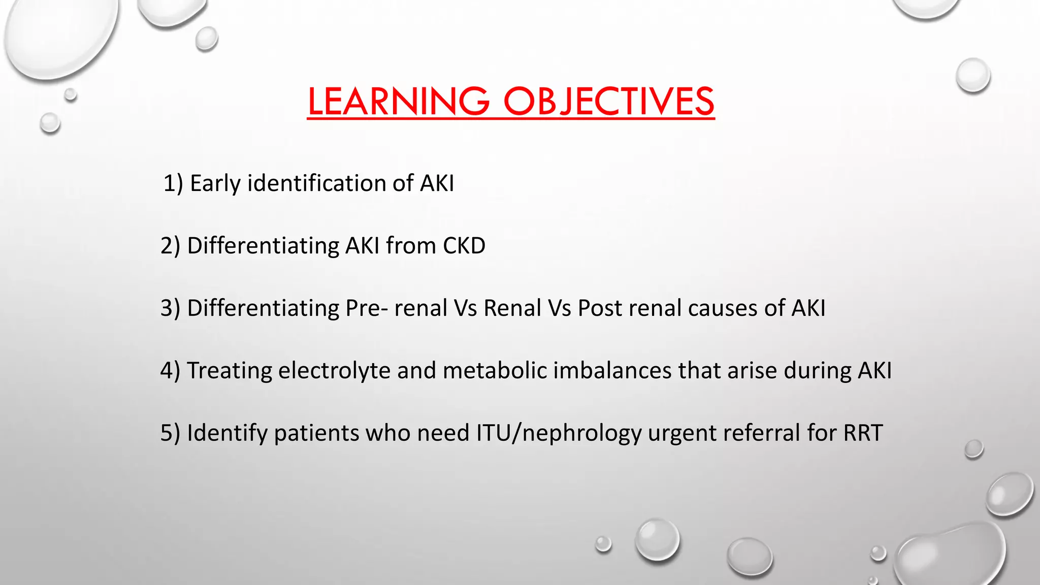 Overview of acute kidney injury (aki) | PDF