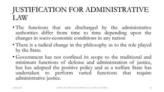 Overview of administrative law and ethics | PPTX