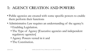 Overview of administrative law and ethics | PPTX