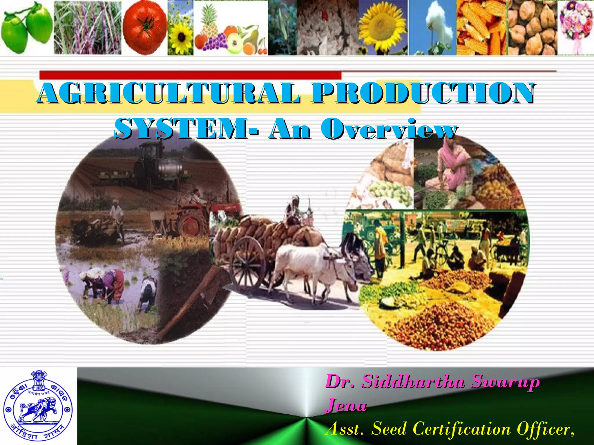 Overview of agril production system | PPT