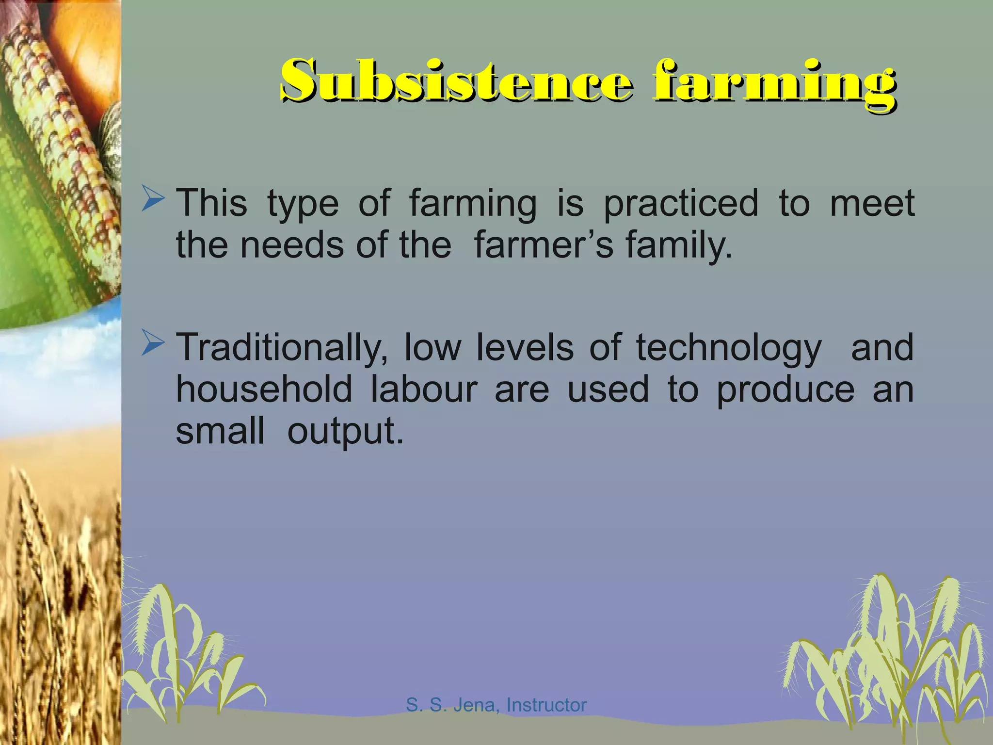 Overview of agril production system | PPT