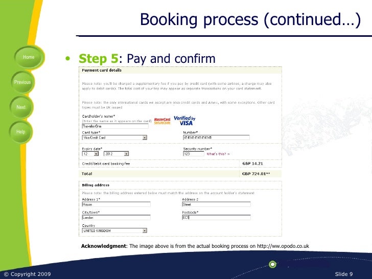 Overview of airline booking process