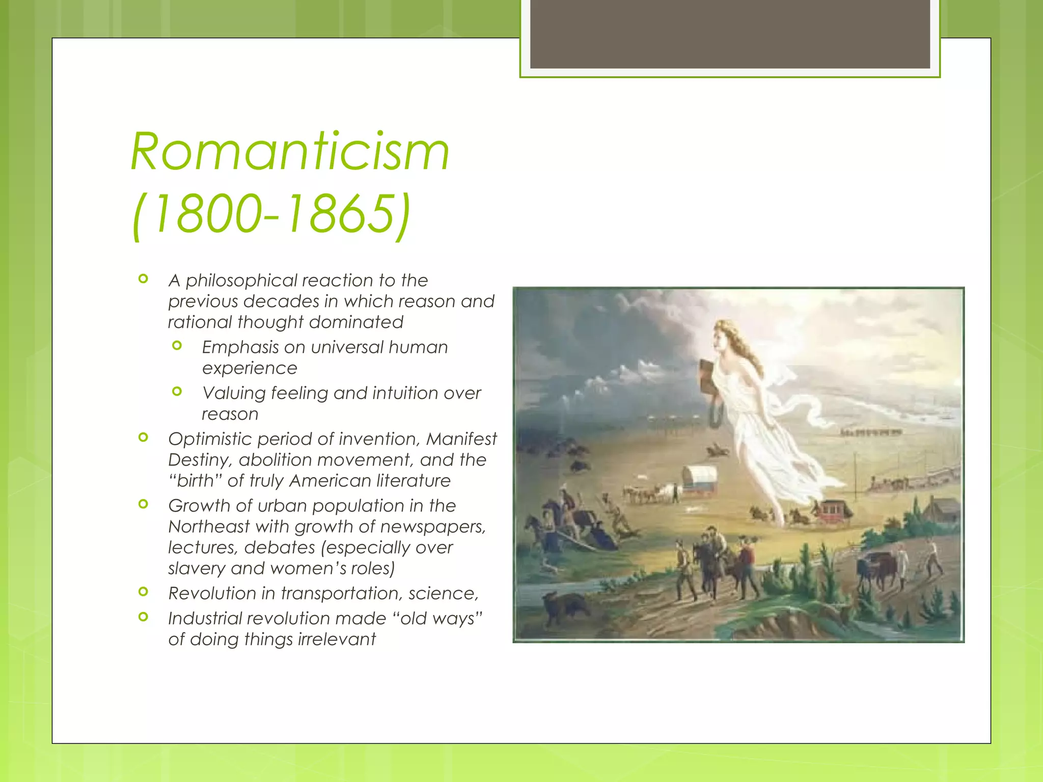 Overview of Early American Literature (English 244) | PPT