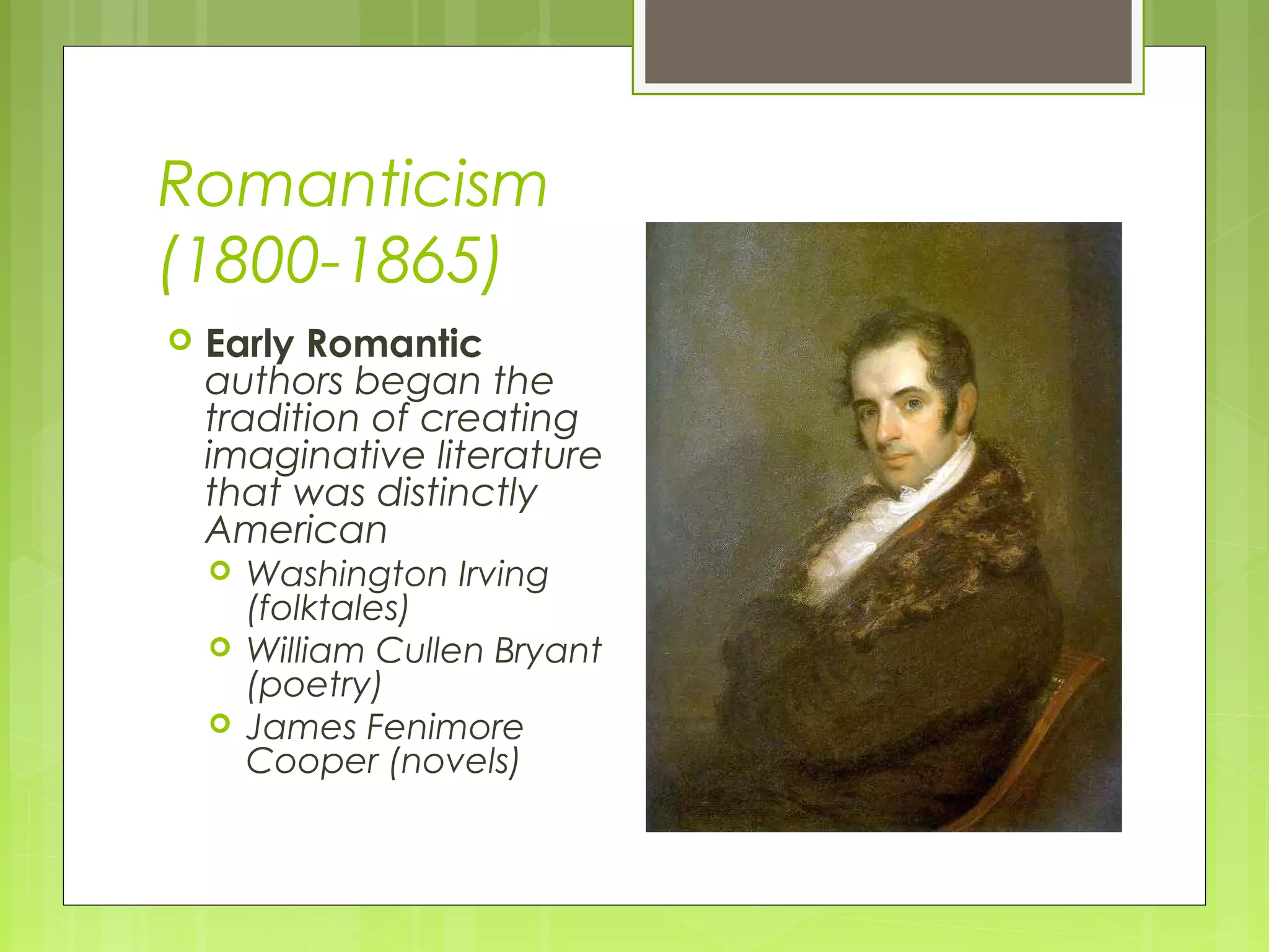 Overview of Early American Literature (English 244) | PPT
