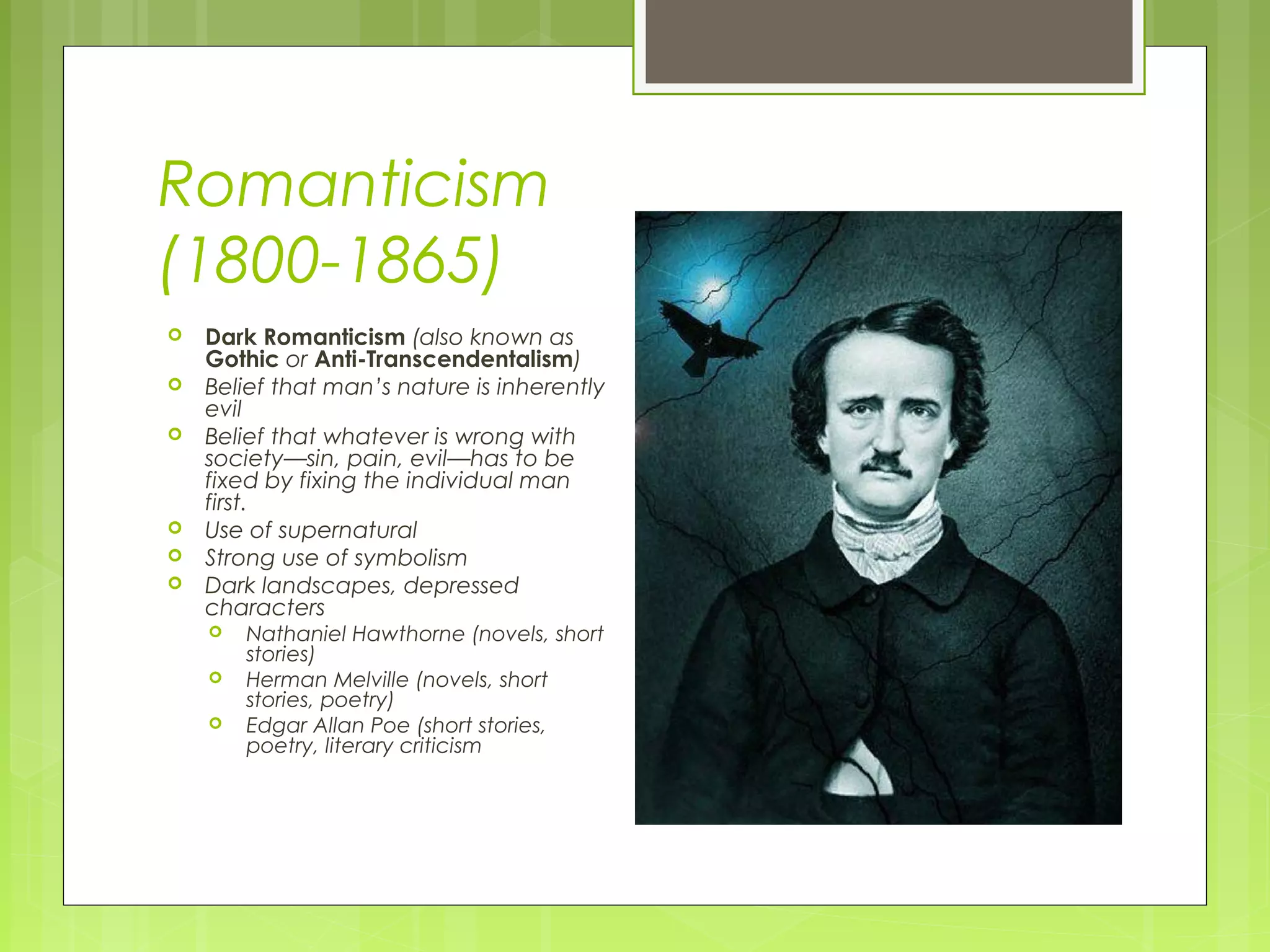 Overview of Early American Literature (English 244) | PPT