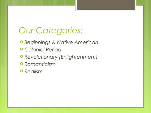 Overview of Early American Literature (English 244) | PPT | Poetry ...