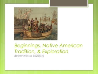 Overview of Early American Literature (English 244) | PPT