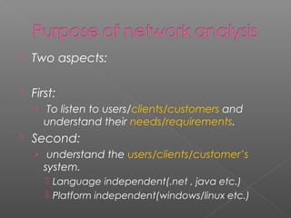 overview of analysis, architecture and design process | PPT