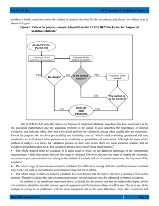 Overview of analytical method validation | PDF