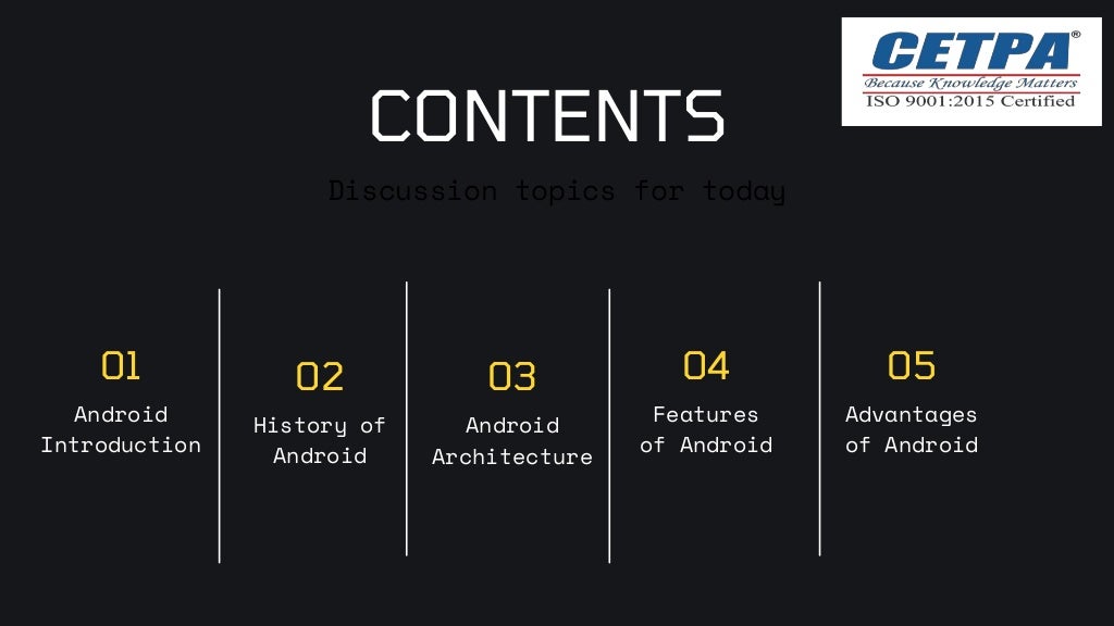 Overview of Android | PPTX