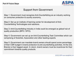 Overview of anti counterfeiting technologies and Opportunities for ...