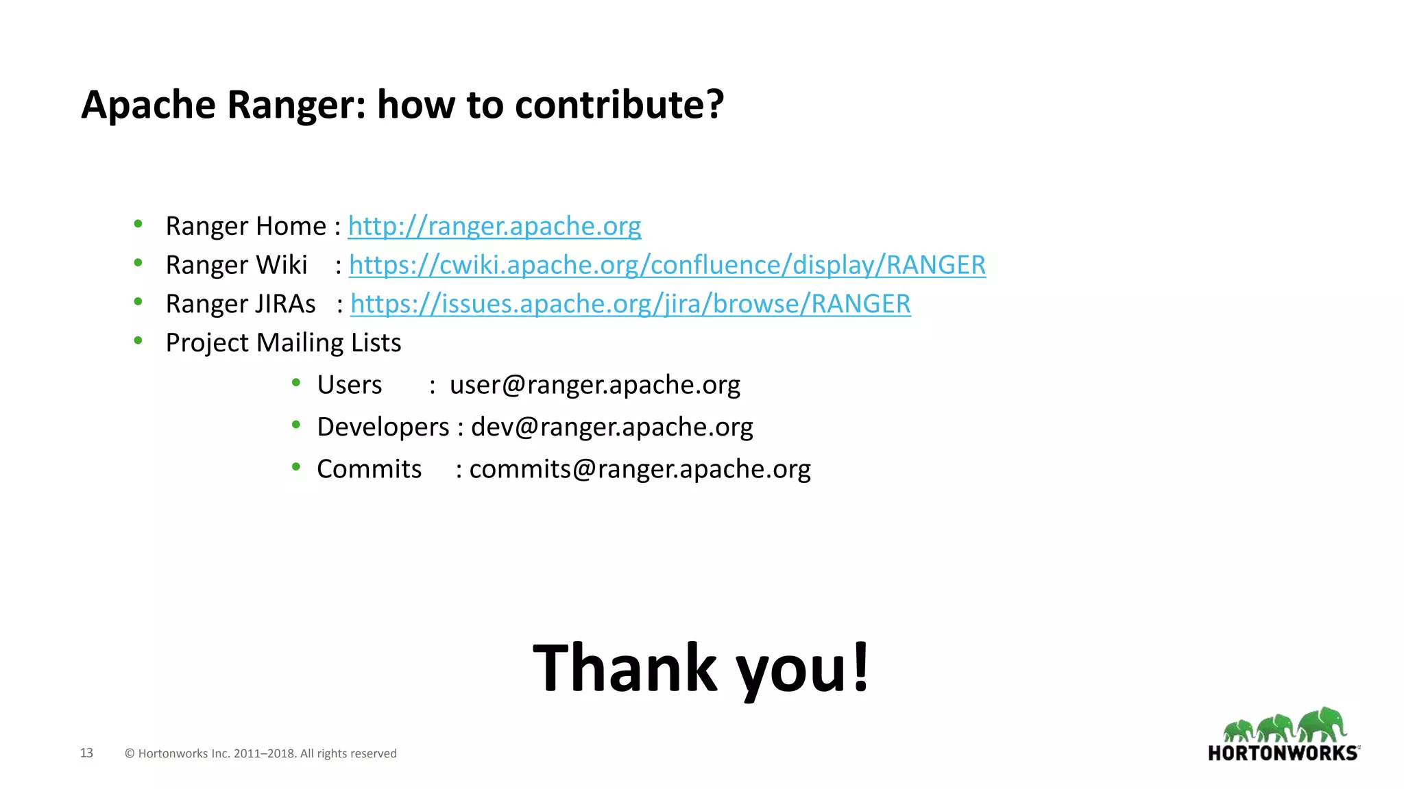 Overview of new features in Apache Ranger | PPTX