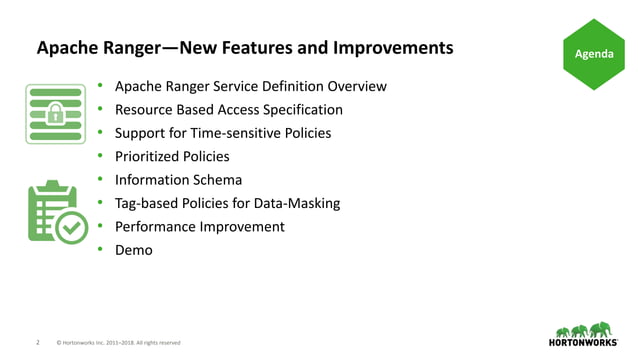 Overview of new features in Apache Ranger | PPTX | Technology & Computing
