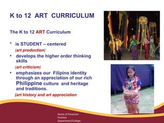 Overview of art curriculum | PPT