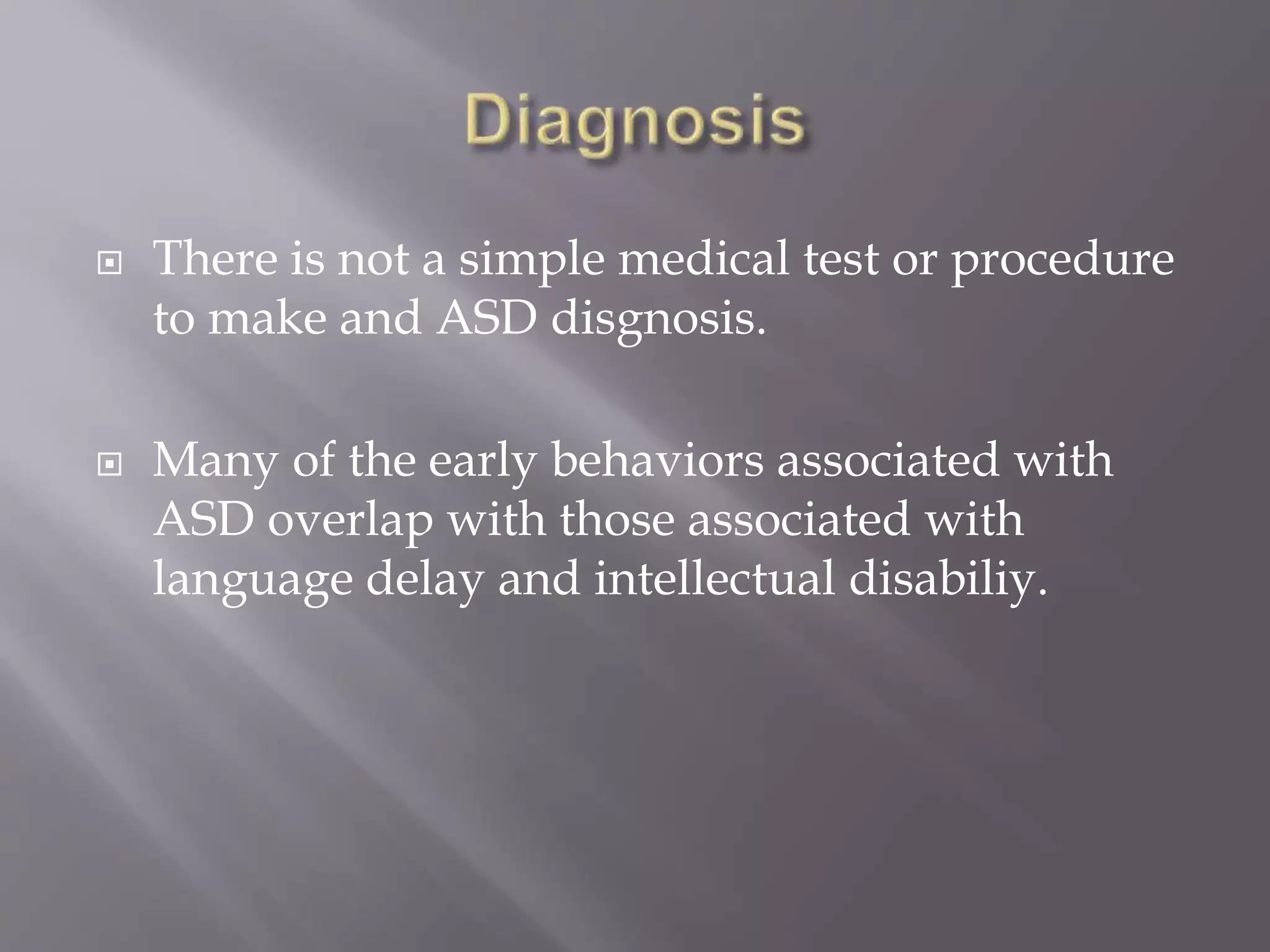 Overview of Autism Spectrum Disorders | PPTX