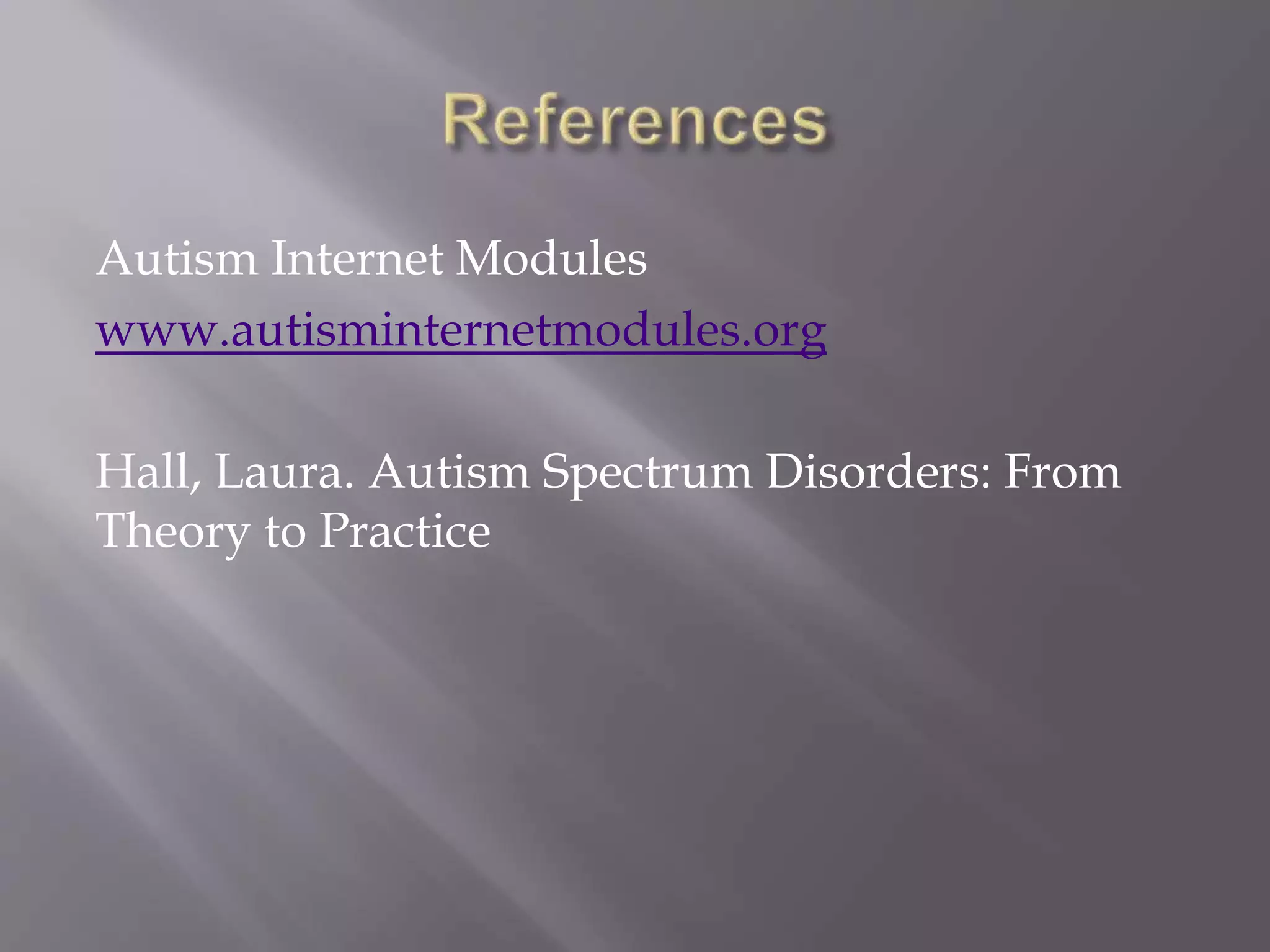 Overview of Autism Spectrum Disorders | PPTX