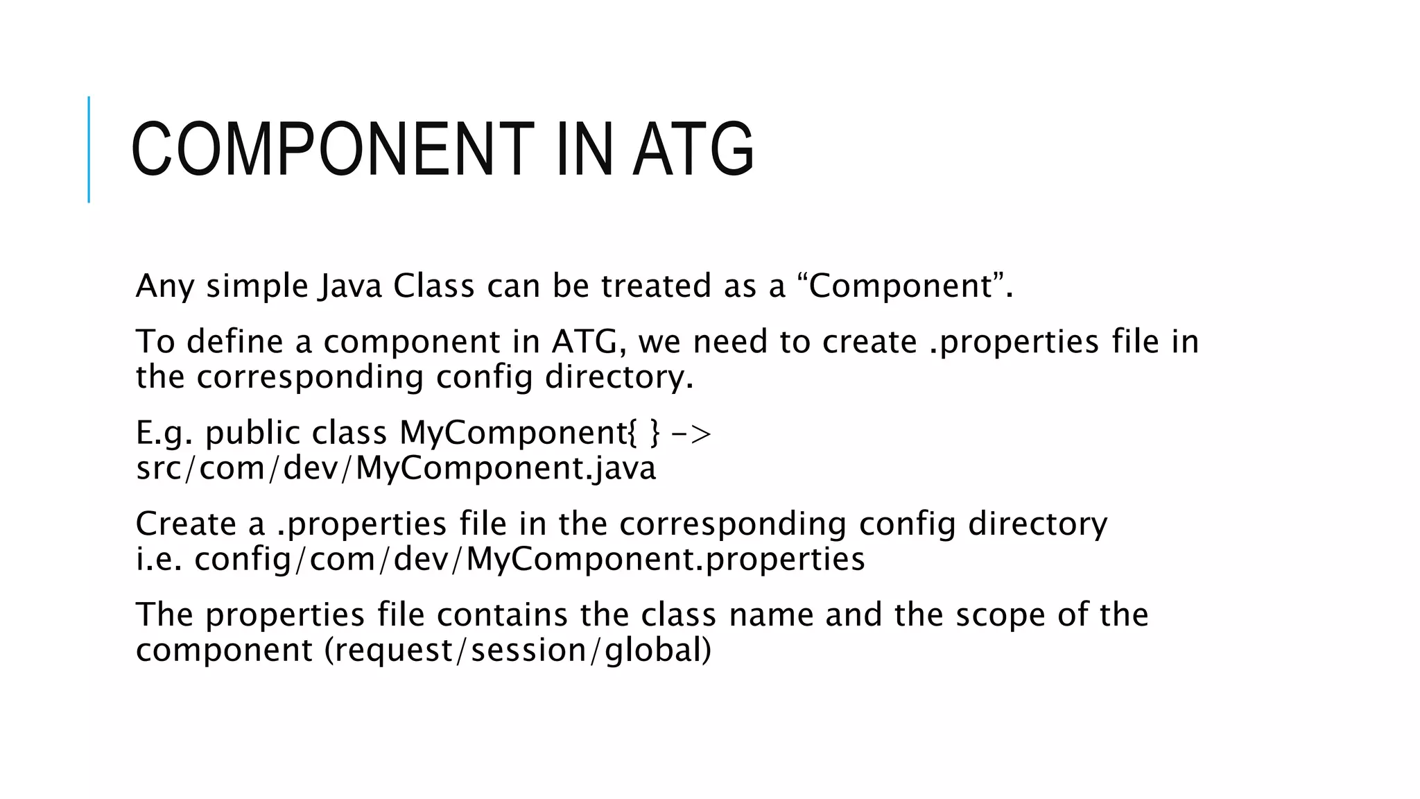 Overview of atg framework | PPTX