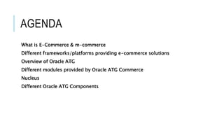 Overview of atg framework | PPTX