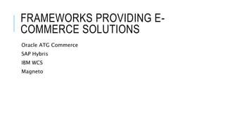 Overview of atg framework | PPT