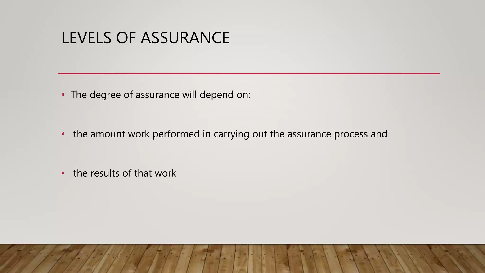 Overview of auditing and assurance | PPTX