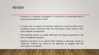 Overview of auditing and assurance | PPTX