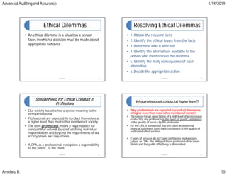 Overview of Auditing PPT.pdf And Auditing tips for maximizing intrest | PDF