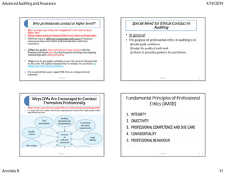 Overview of Auditing PPT.pdf And Auditing tips for maximizing intrest | PDF
