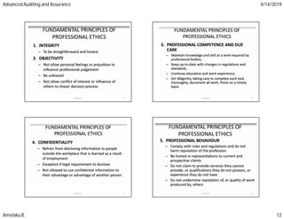 Overview of Auditing PPT.pdf And Auditing tips for maximizing intrest | PDF