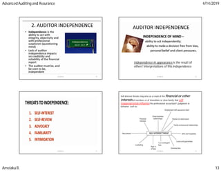 Overview of Auditing PPT.pdf And Auditing tips for maximizing intrest | PDF