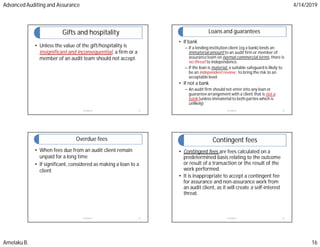 Overview of Auditing PPT.pdf And Auditing tips for maximizing intrest | PDF