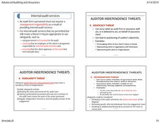 Overview of Auditing PPT.pdf And Auditing tips for maximizing intrest | PDF