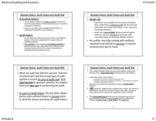 Overview of Auditing PPT.pdf And Auditing tips for maximizing intrest | PDF